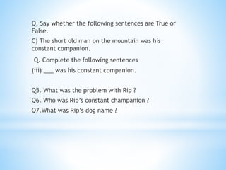 Rip van Winkle | PPTX