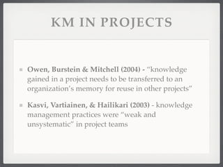 Storytelling, Project Knowledge & Knowledge Management | KEY