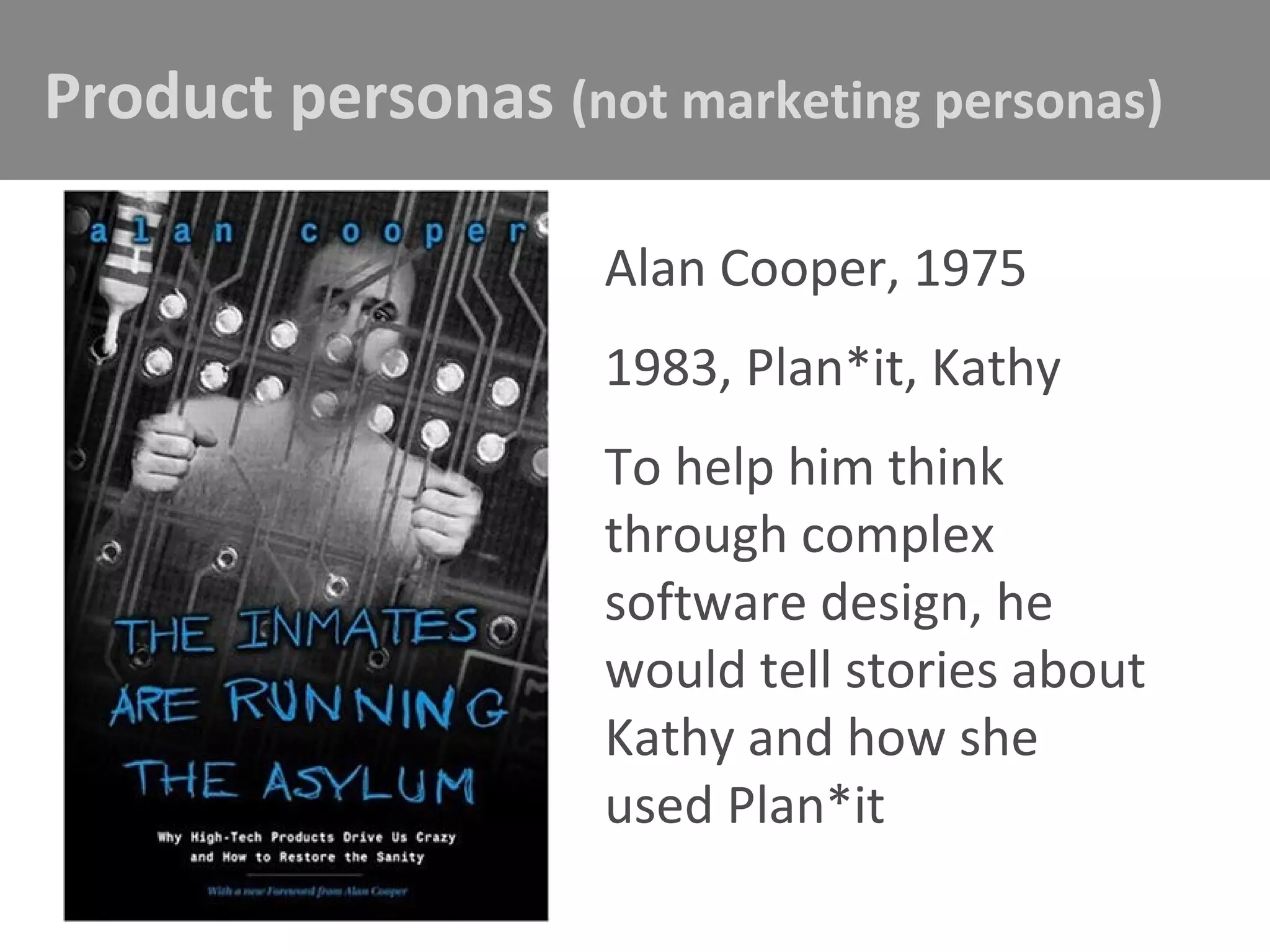 Storymapping, personas, and scenarios | PPT