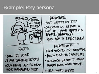 Storymapping, personas, and scenarios | PPT