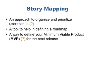 Story maps and personas an intro | PPTX
