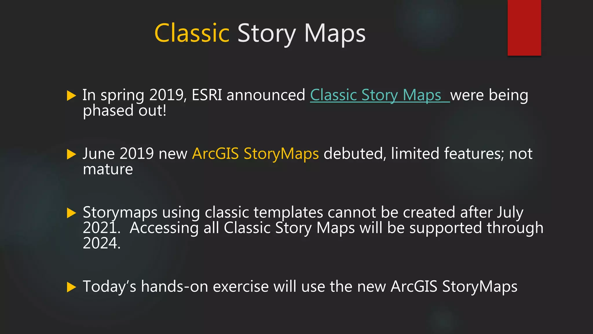Story maps end user explorations in gis | PPTX