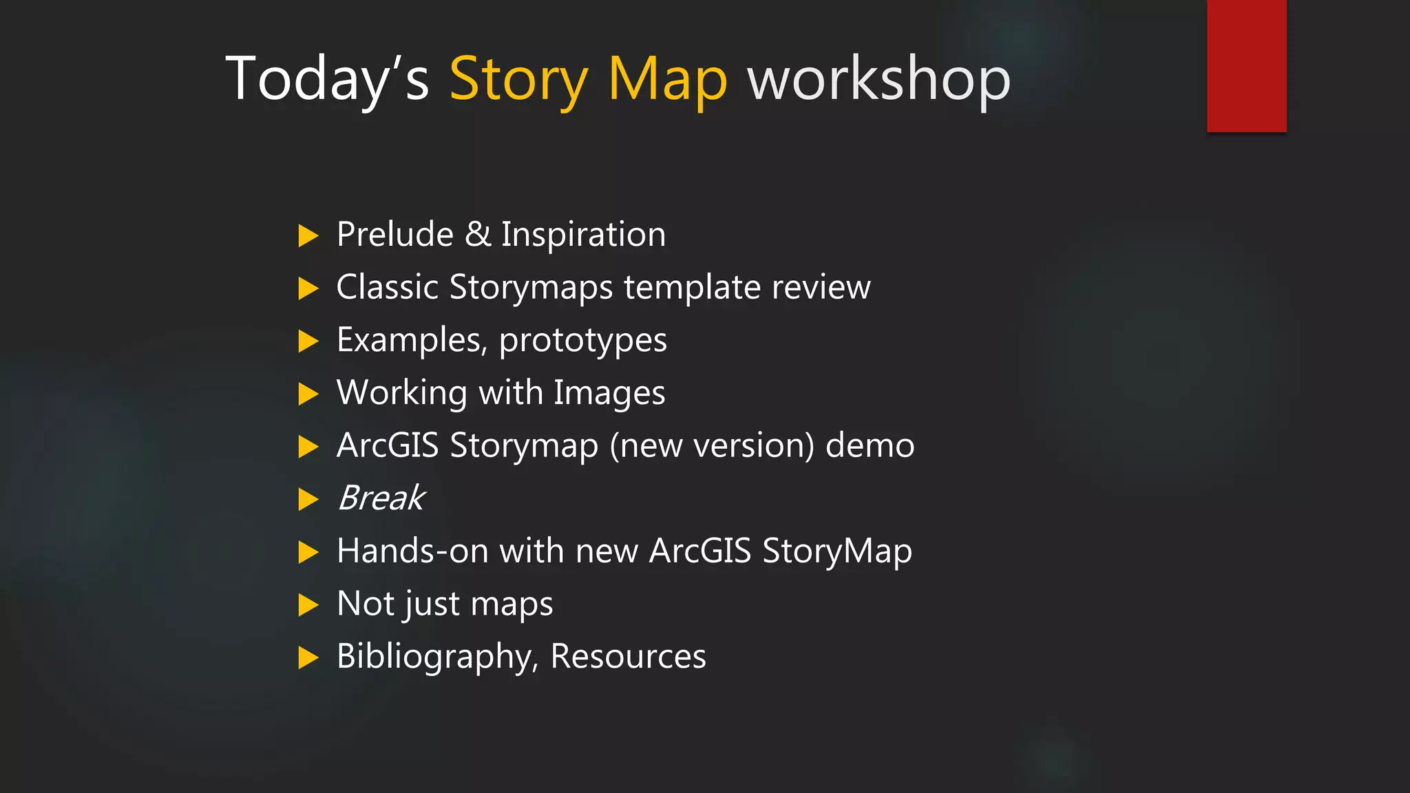 Story maps end user explorations in gis | PPTX