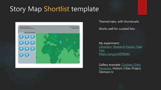Story maps end user explorations in gis | PPTX