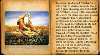 Story of Abraham. voice recorded and per page | PPT