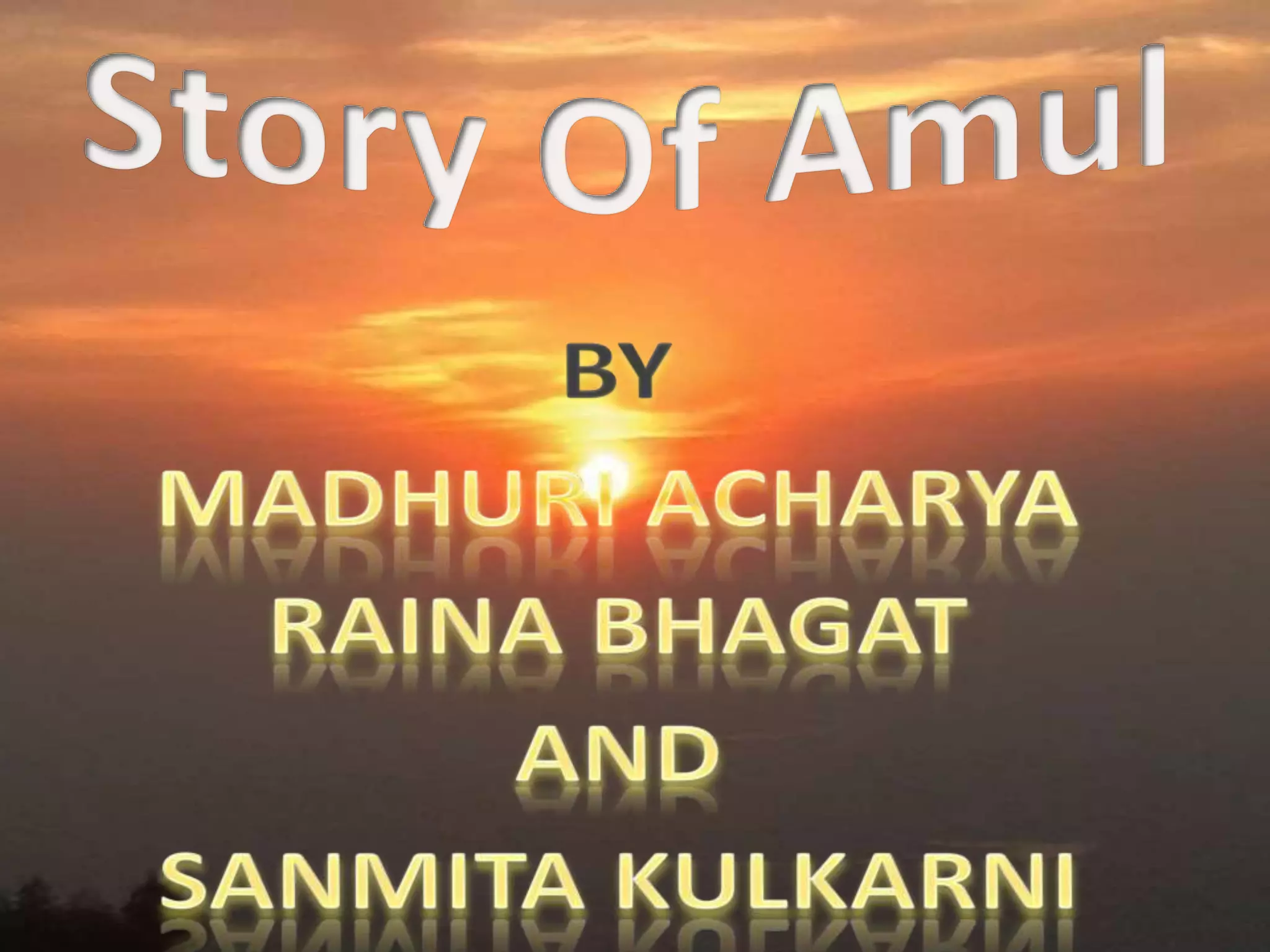 STORY OF AMUL | PPTX