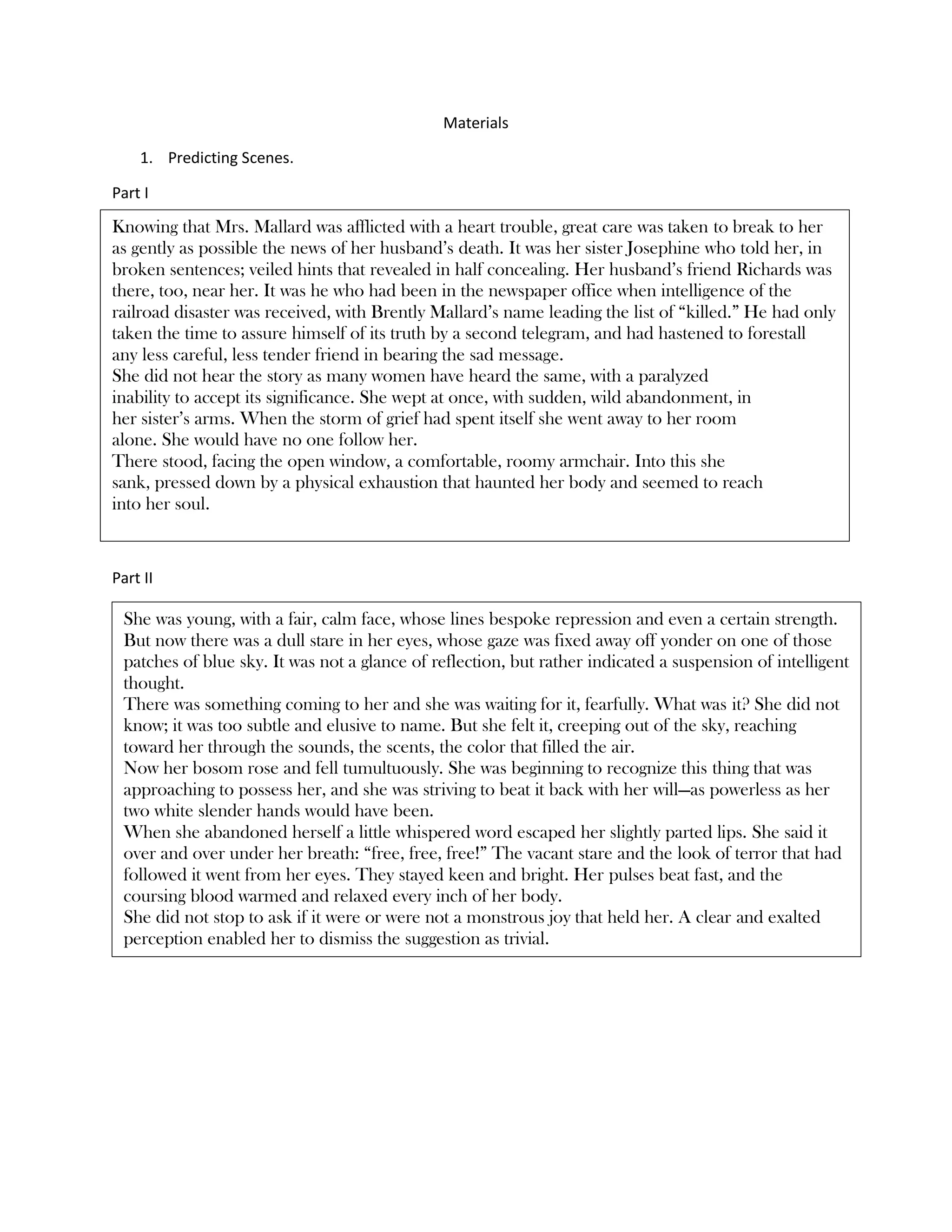 Story of an hour | PDF