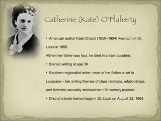 Story Of An Hour - Kate Chopin | PPT