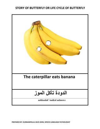 Story of butterfly or life cycle of butterfly in English and Arabic | PDF