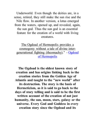 Story of creation. | PDF