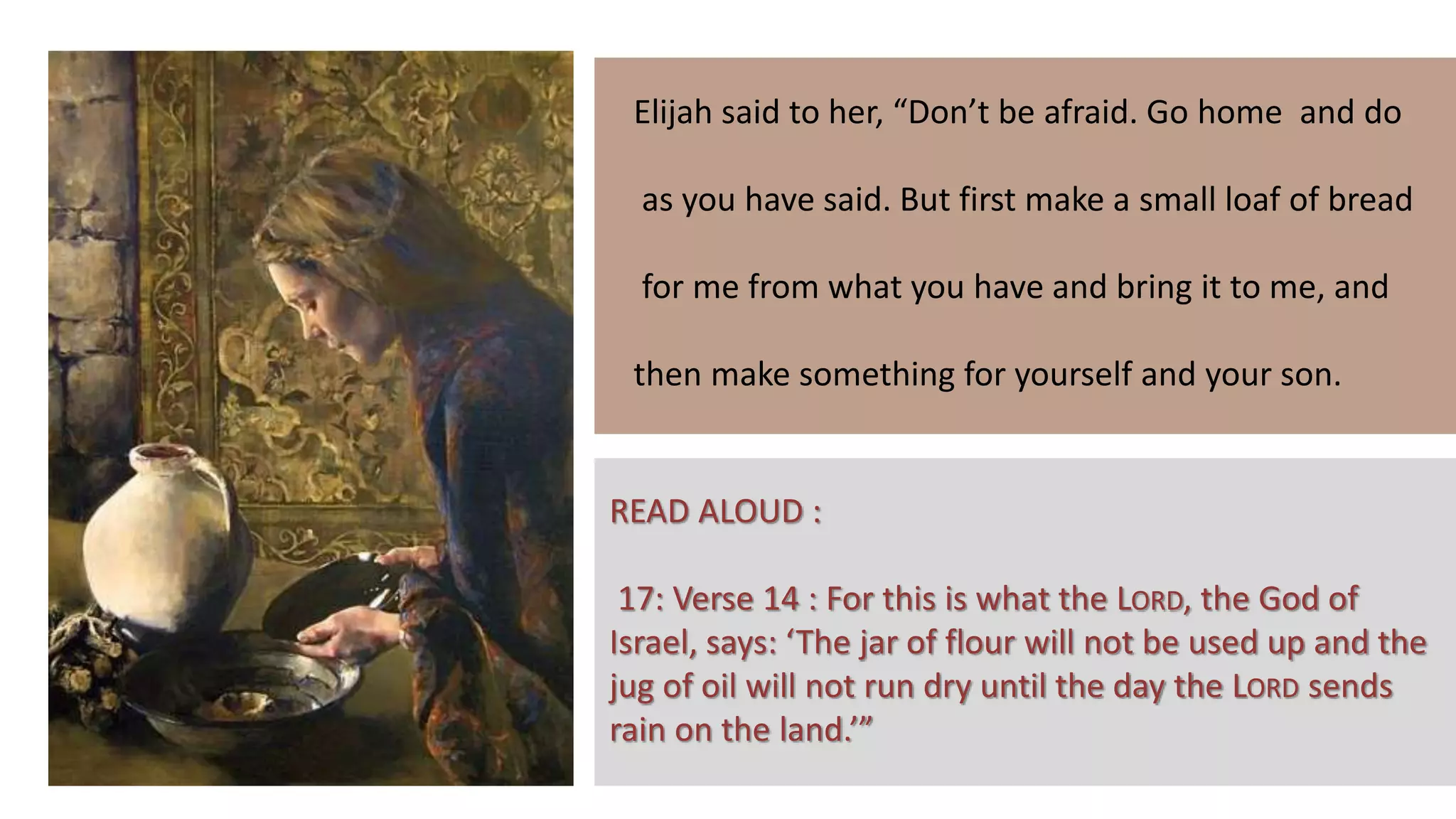 Story of elijah | PPTX