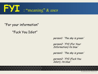 Story of fyi | PPTX