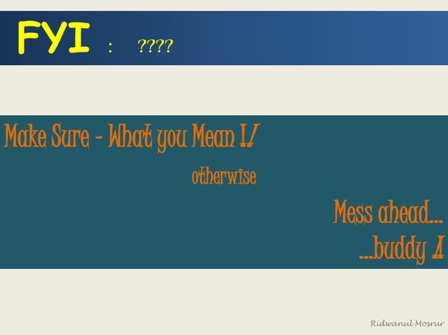 Story of fyi | PPT