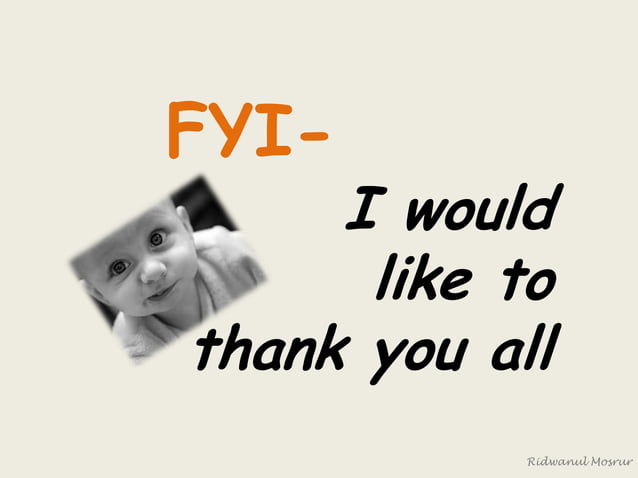 Story of fyi | PPT