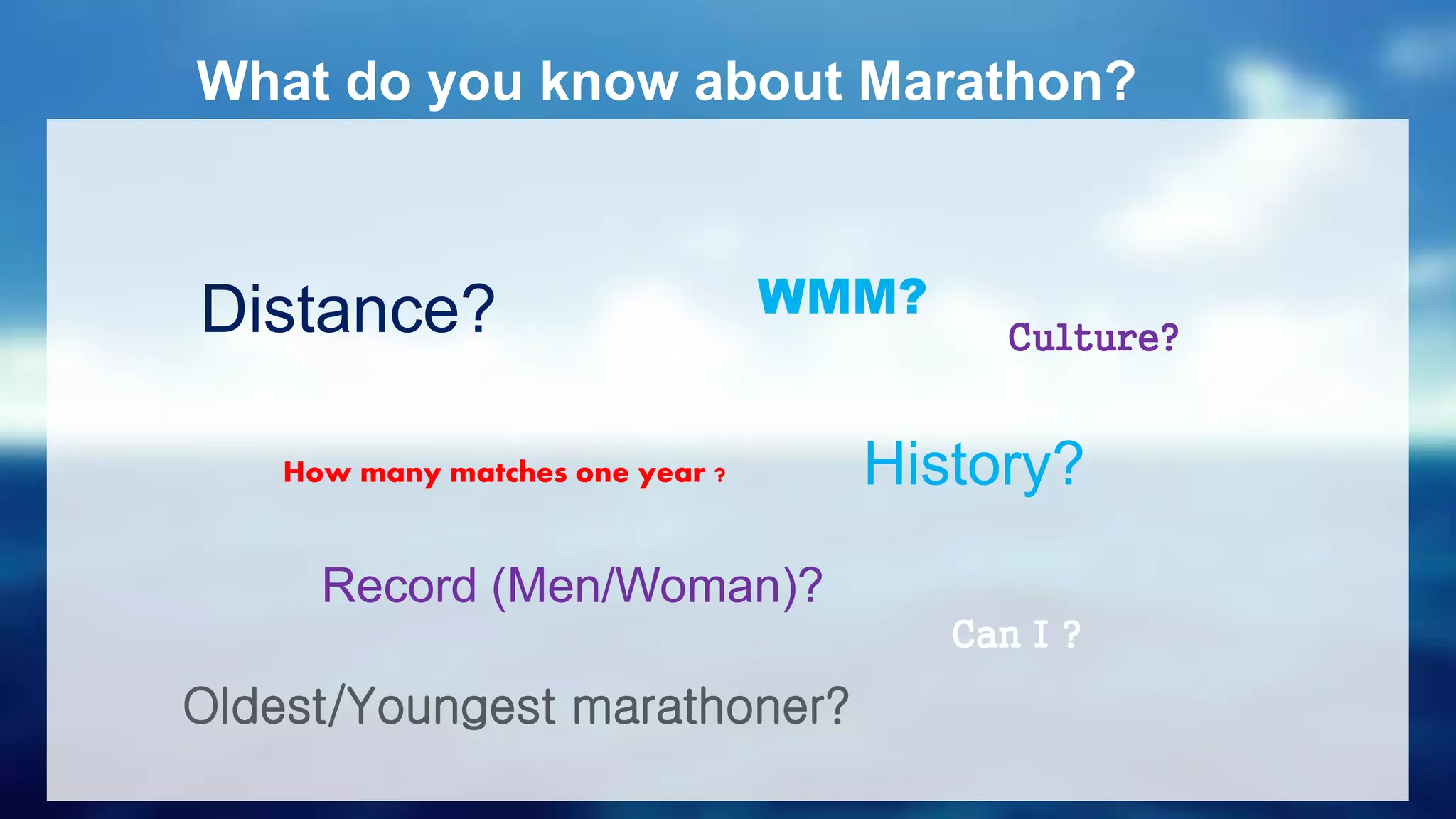 Story of marathon | PPTX