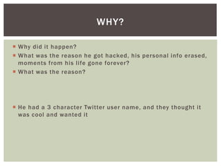 2nd FACTOR: The Story of Mat Honan | PPT