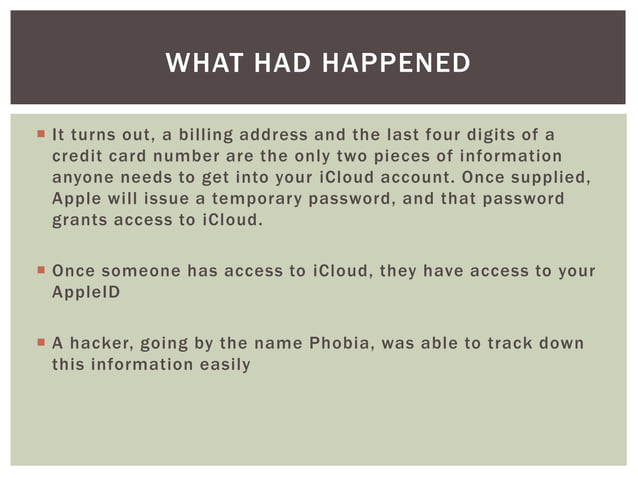 2nd FACTOR: The Story of Mat Honan | PPT