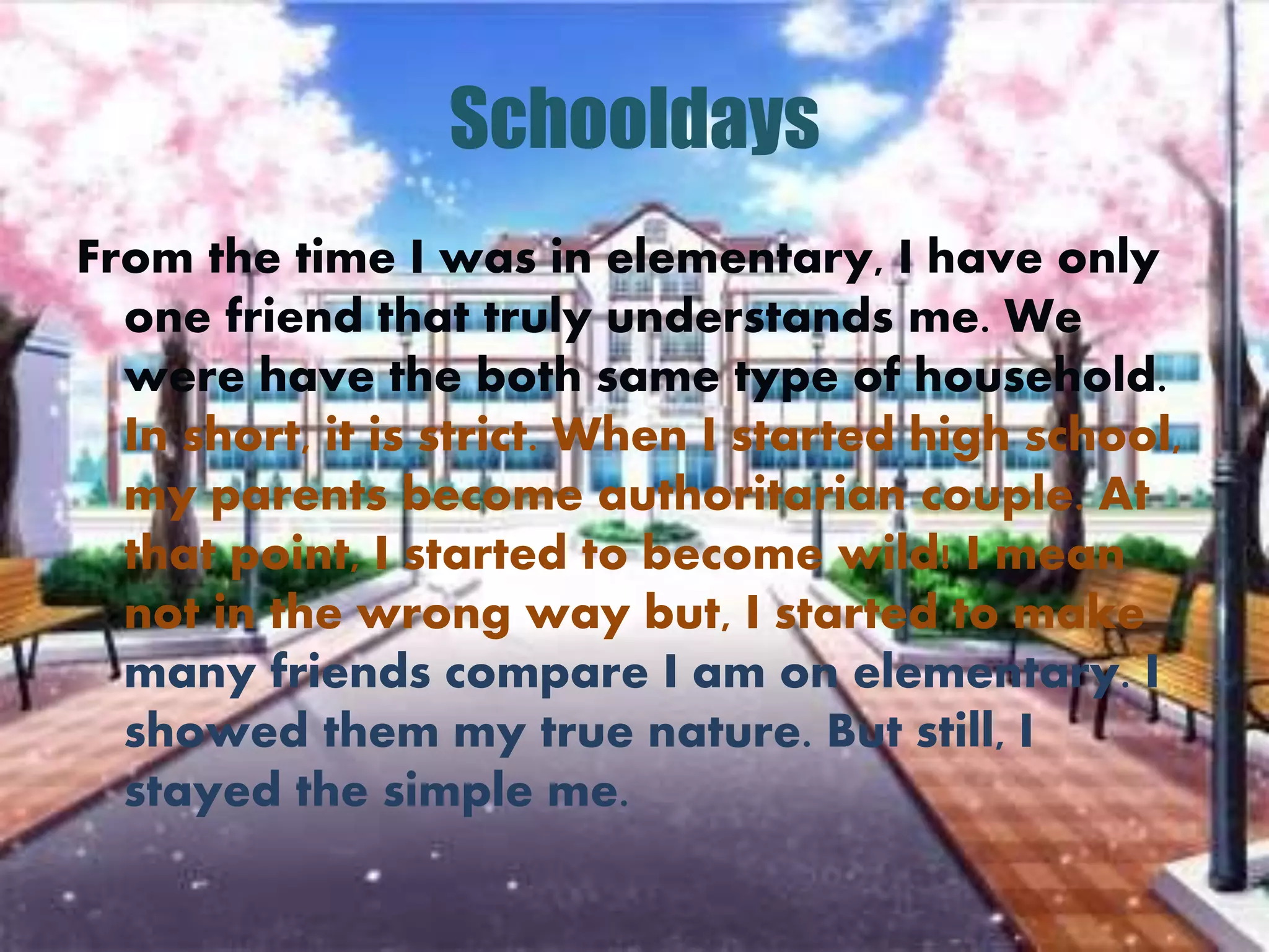 Story of My Life Project | PPTX