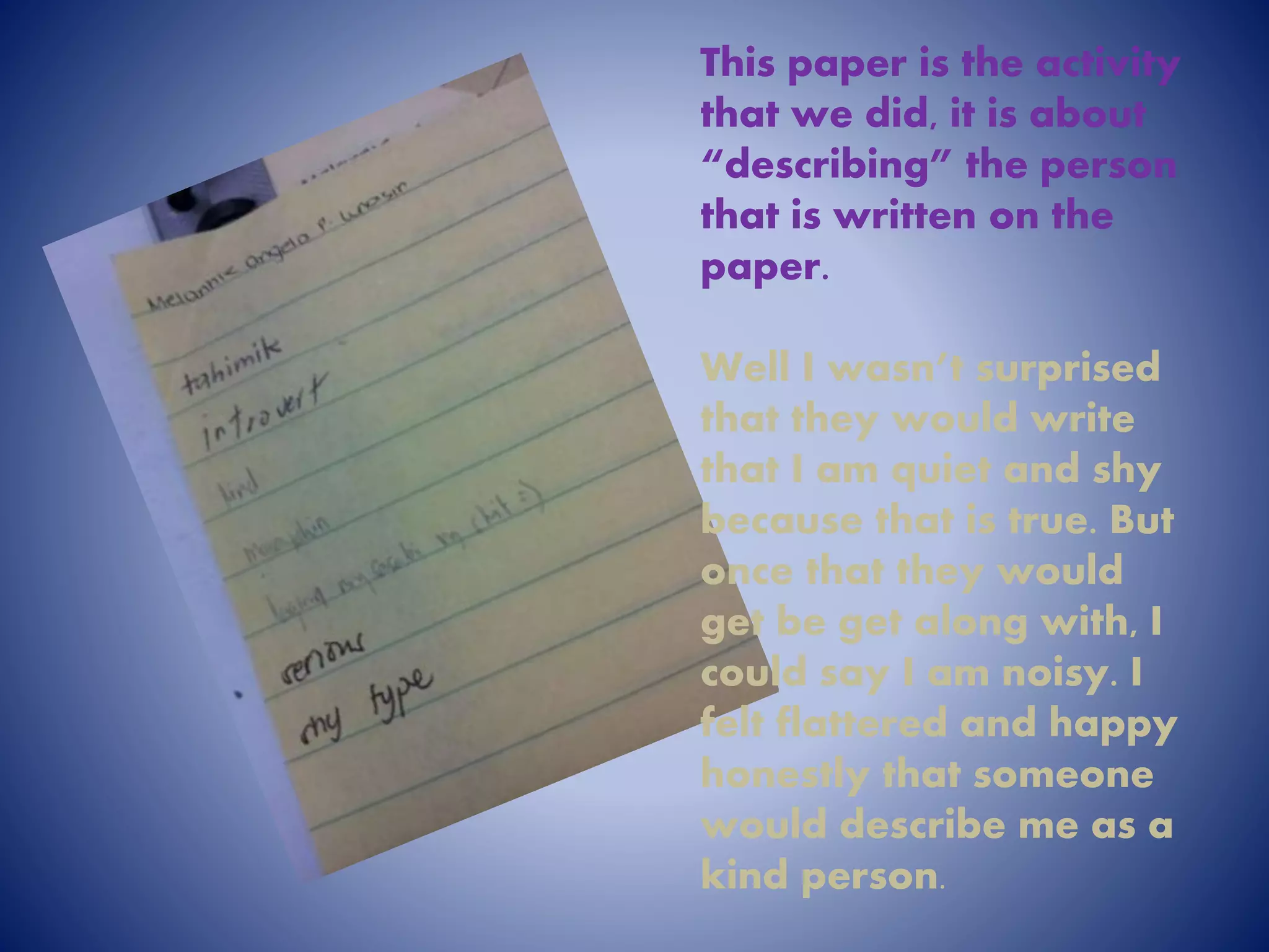 Story of My Life Project | PPTX