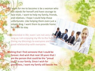 Story of My Life Project | PPTX