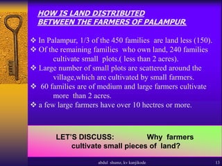 The Story of Village Palampur, Economics class 9 cbse | PDF