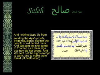 Story Of Saleh | PPT