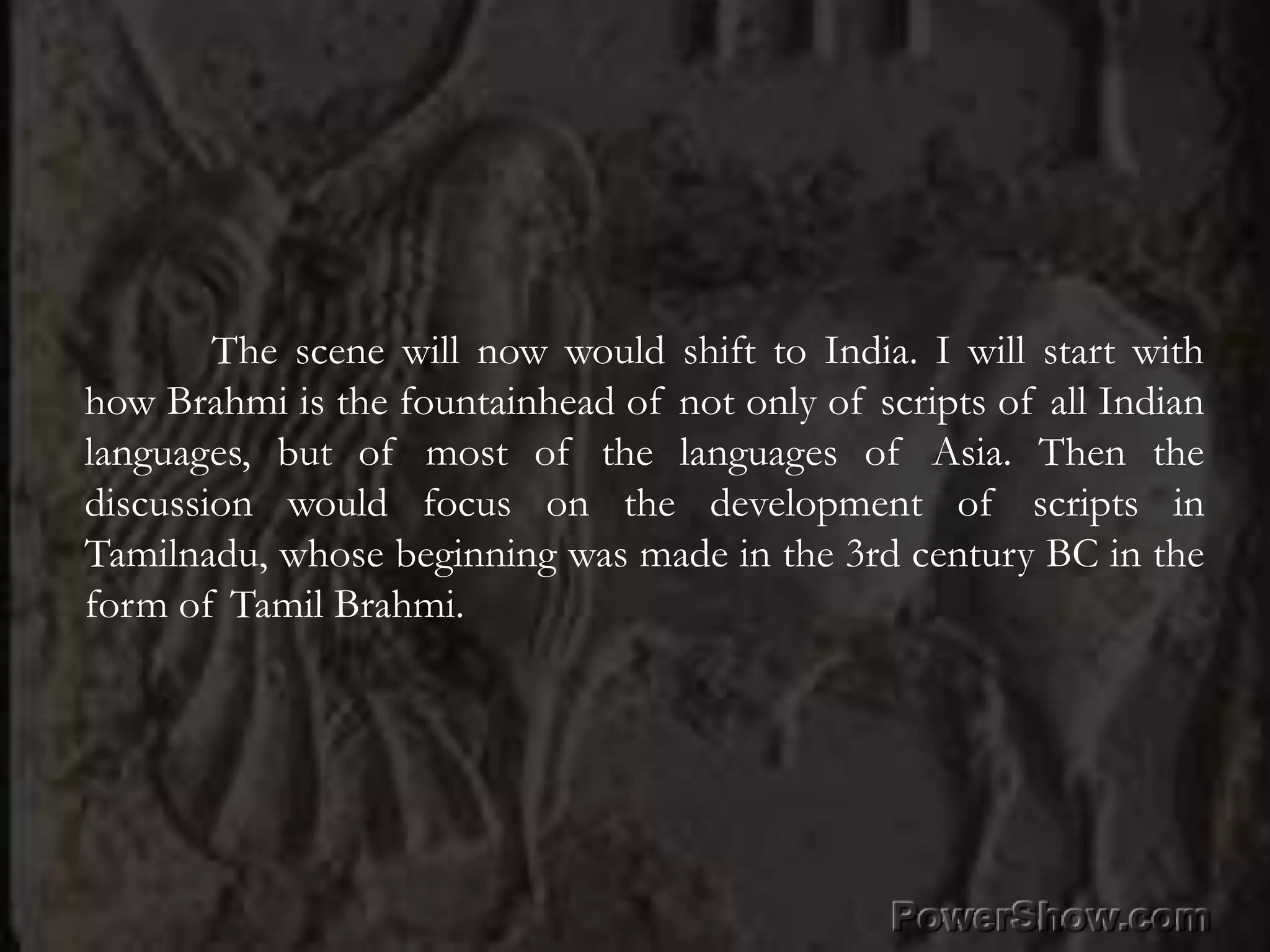 Story of scripts –Part 1 Introduction | PPSX