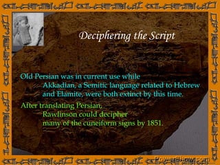 Story of scripts – Part 2 Sumerian Cuneiform | PPSX
