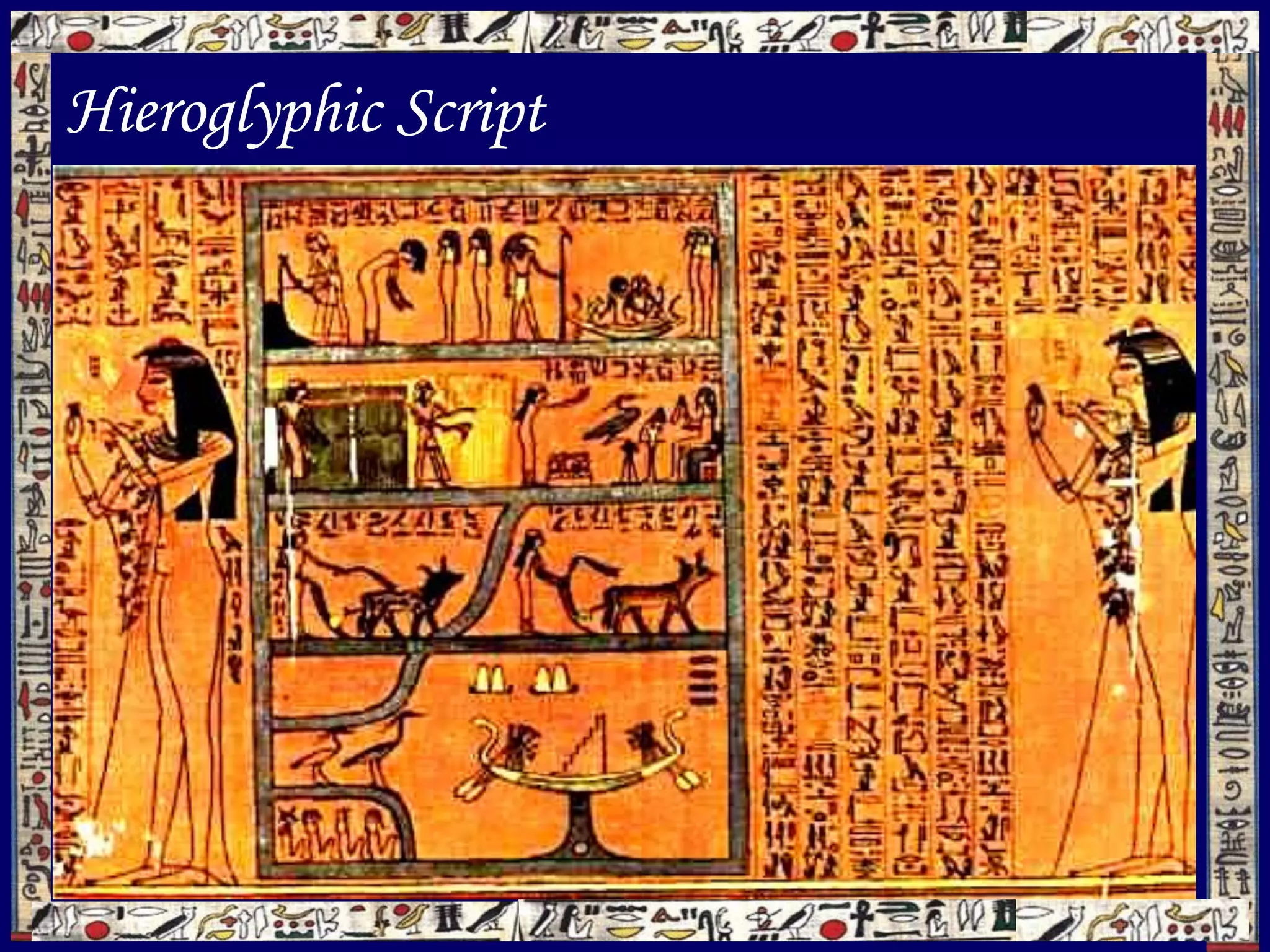 Story of scripts – Part 3 Egyptian Hieroglyphs | PPT