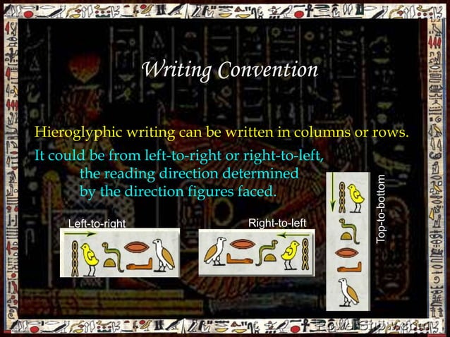 Story of scripts – Part 3 Egyptian Hieroglyphs | PPT