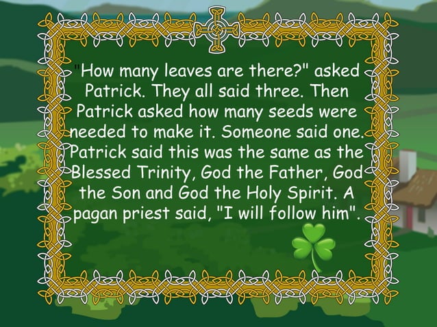 Story of Saint Patrick | PPT | National & Civic Holidays | Holidays