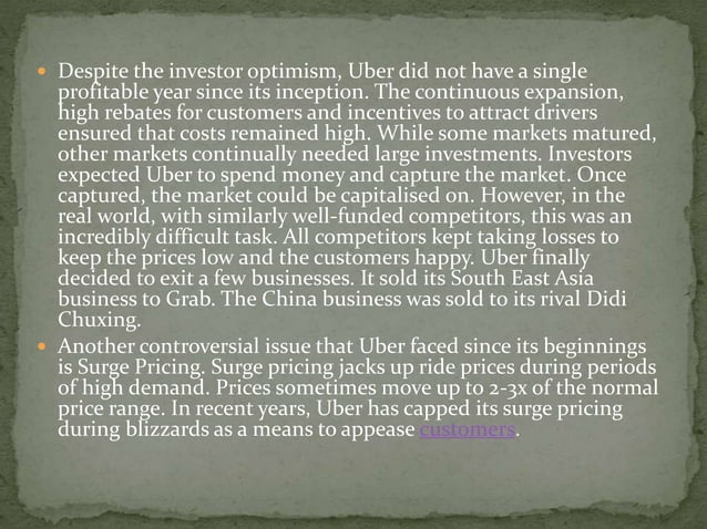 Story of uber | PPT