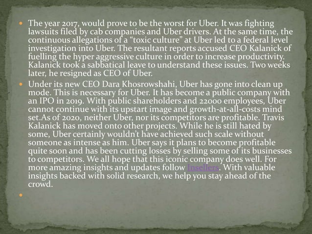 Story of uber | PPT