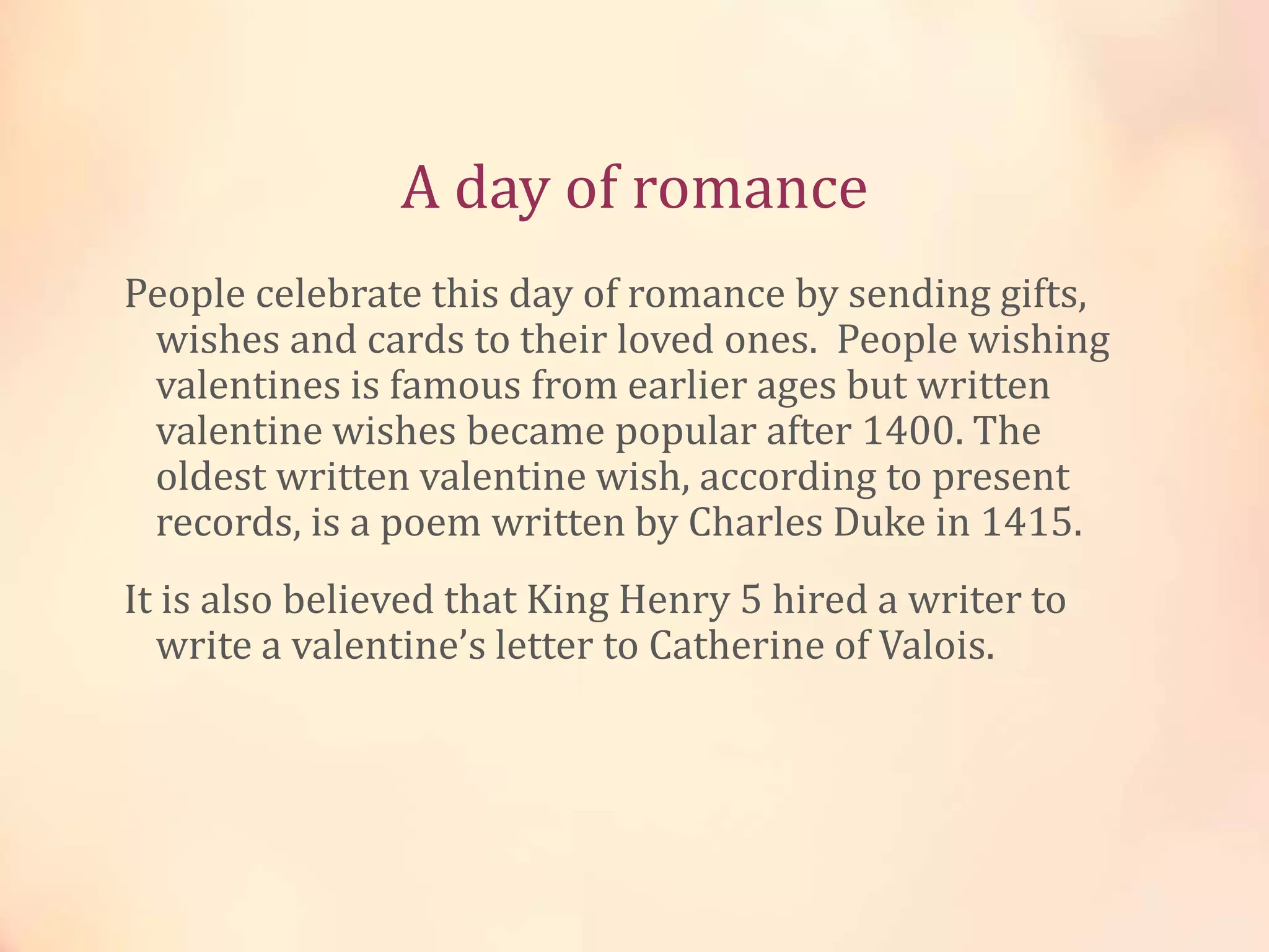 Story of valentine's day | PPTX