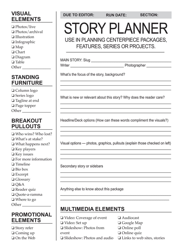 Story Planner Guide Pdf