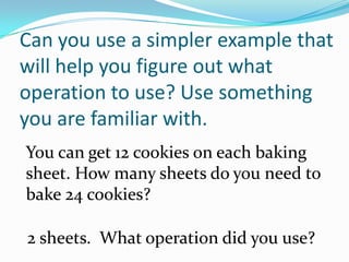 Story problems & key words | PPTX | Desserts and Baking | Food & Drink