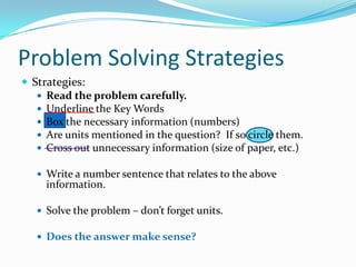 Story problems & key words | PPTX | Desserts and Baking | Food & Drink