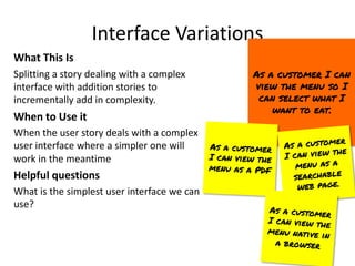 21 Story Splitting Patterns | PDF