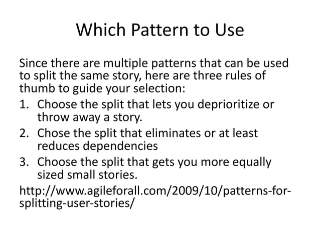 21 Story Splitting Patterns | PDF