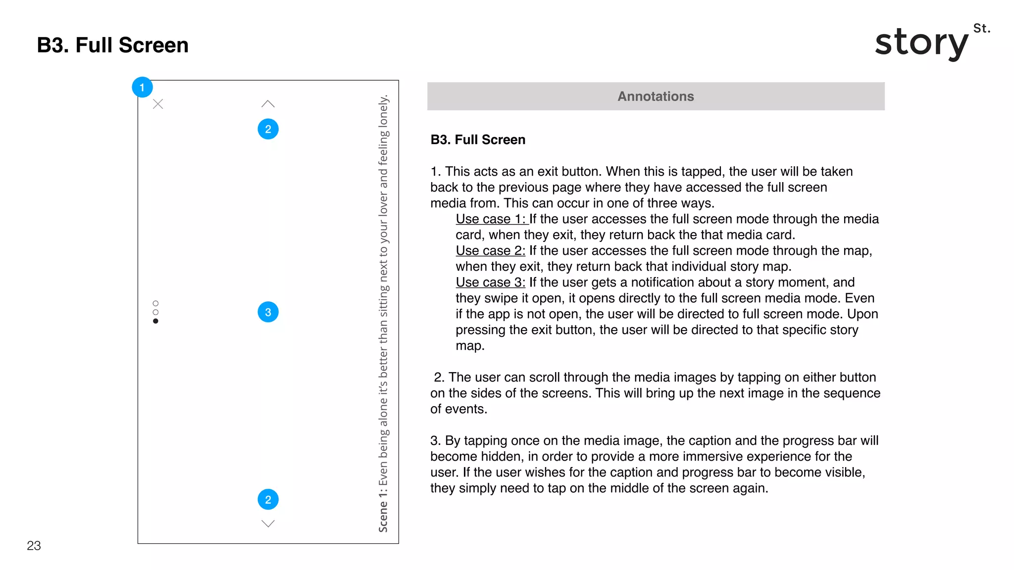 Story St. Annotated Wireframes | PDF | Browsers | Computer Software and Applications