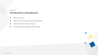 StoryStream Partner Overview | PPT | Free Download