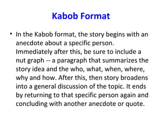 Story structure in journalism | PPT