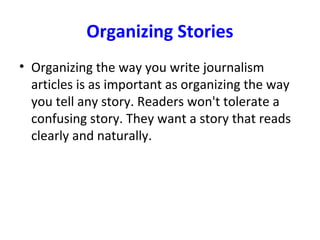 Story structure in journalism | PPT