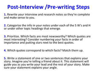 Story structure in journalism | PPT