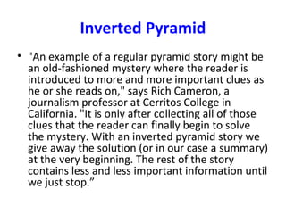 Story structure in journalism | PPT