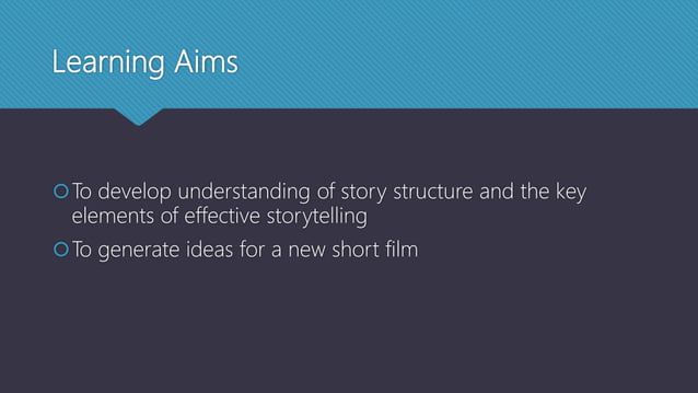 Story structure and screenplay | PPT