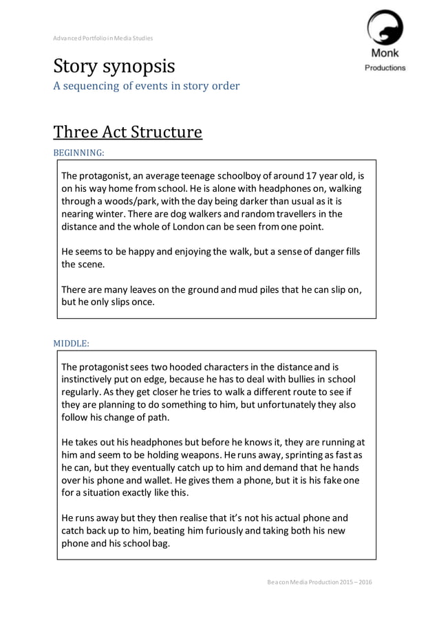 Story synopsis outline | PDF