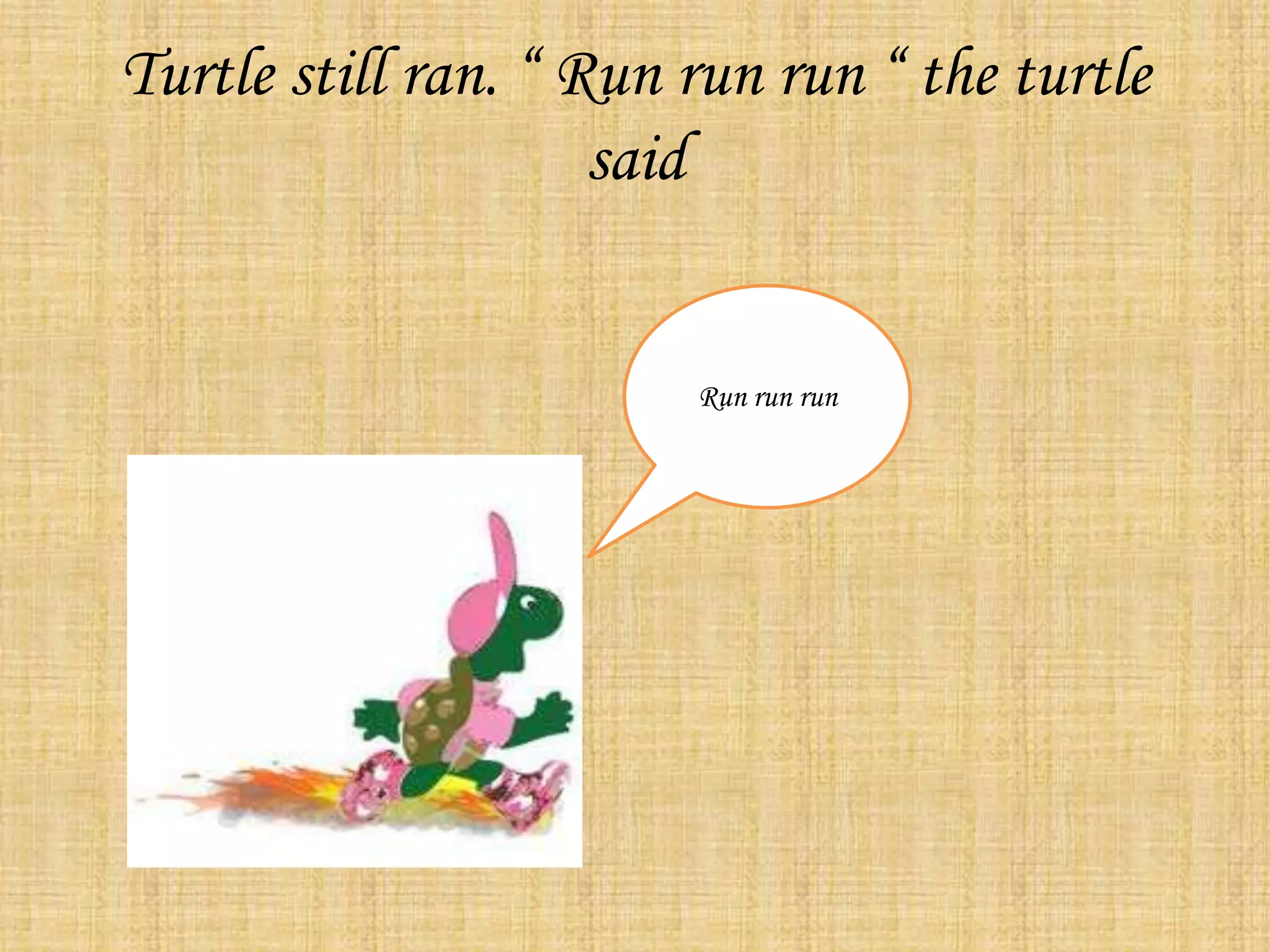 Story telling about the turtle and the rabbit | PPTX