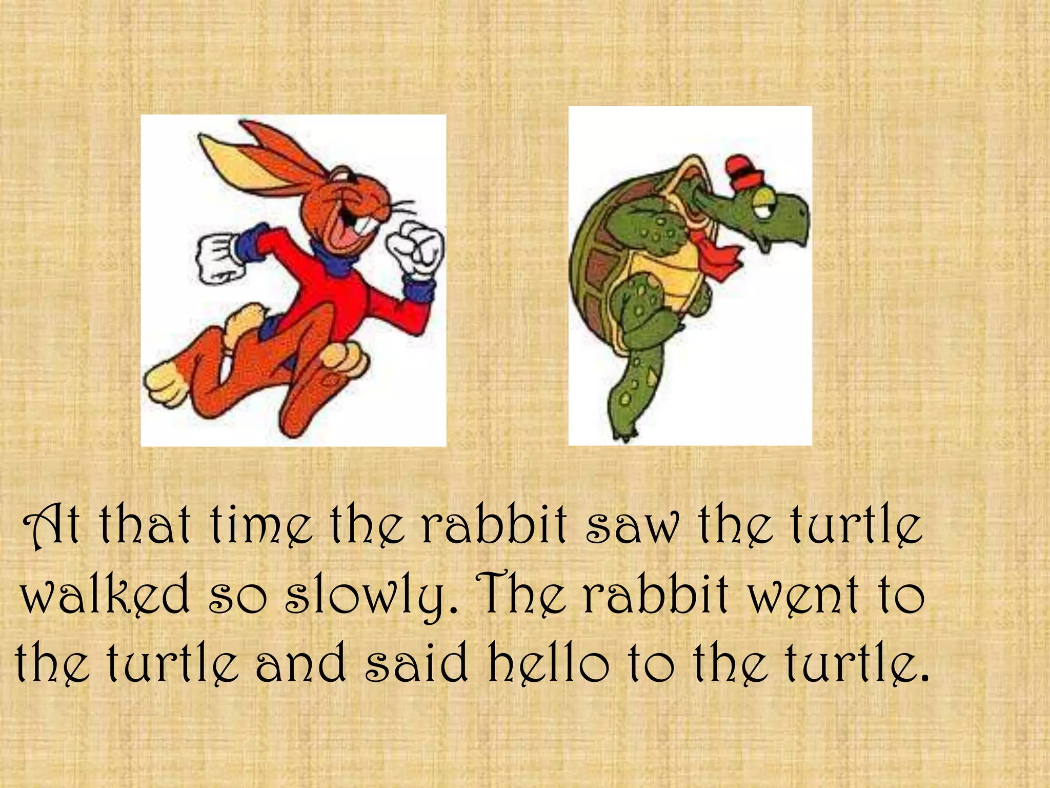 Story telling about the turtle and the rabbit | PPTX
