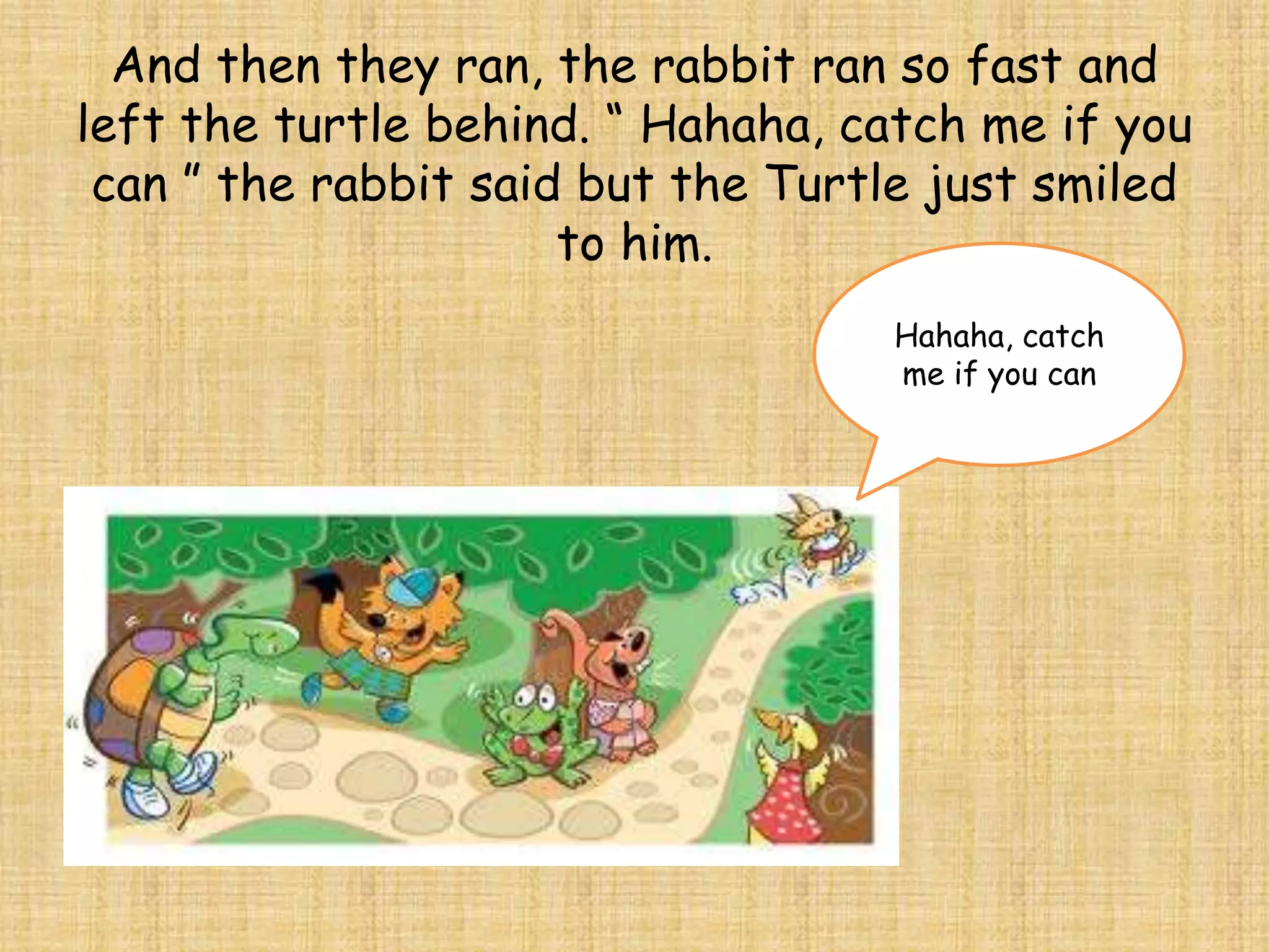 Story telling about the turtle and the rabbit | PPTX